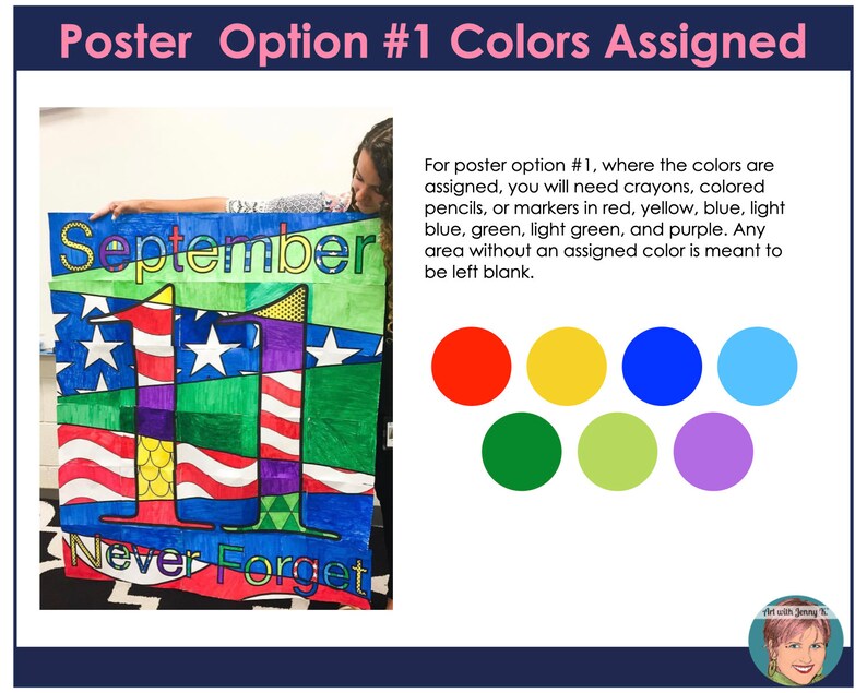 Printable September 11 (9/11) Never Forget Collaborative Poster ...