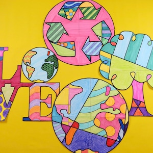 Printable Earth Day Coloring Table Posters | Makes a Great Bulletin ...