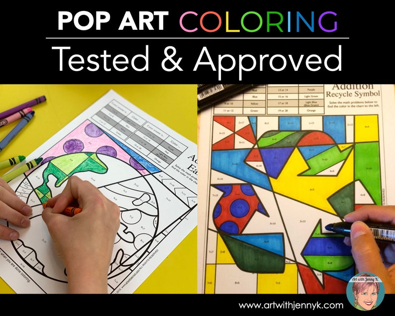 Earth Day Activity for Kids | Color by Number Math Fact Review Coloring ...