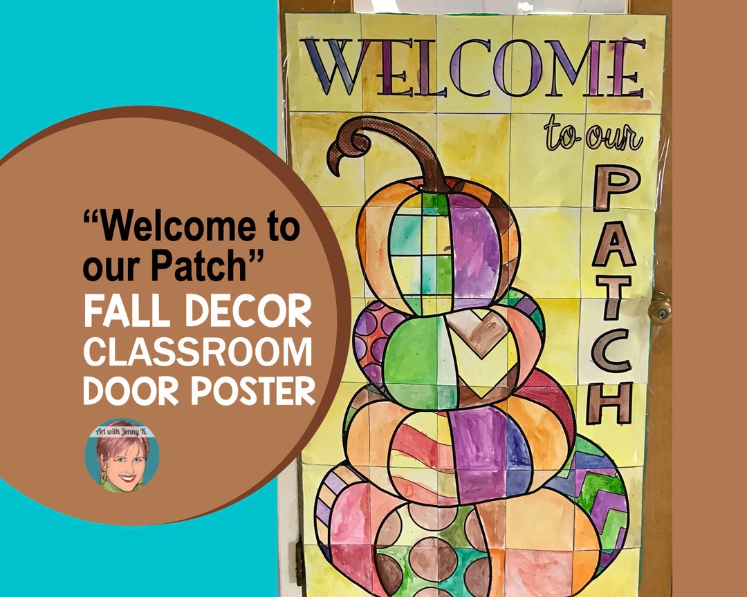 Printable welcome to Our Patch Collaborative Coloring Classroom Door ...