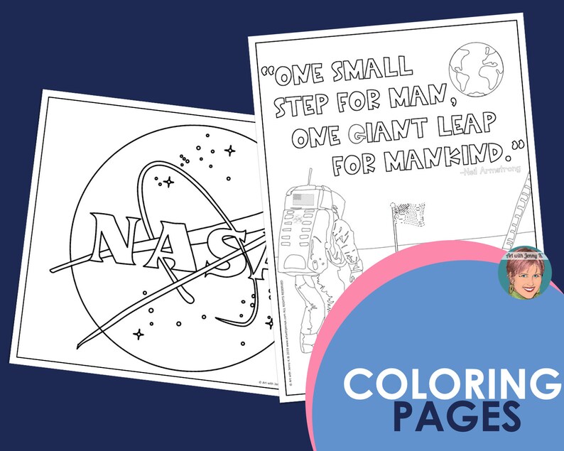 Printable Apollo 11 NASA Moon Landing Collaborative Poster Fun Space ...