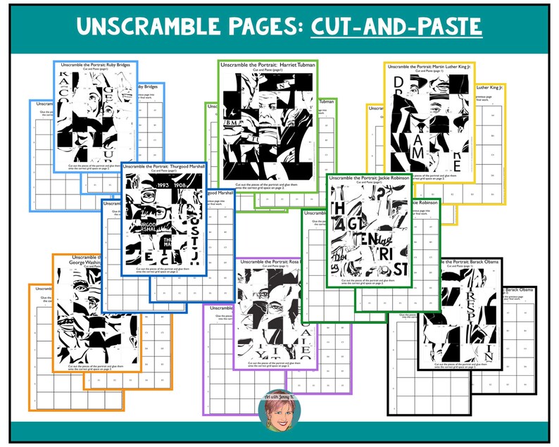 Printable Black History Month Activity for Kids | Unscramble the Famous ...