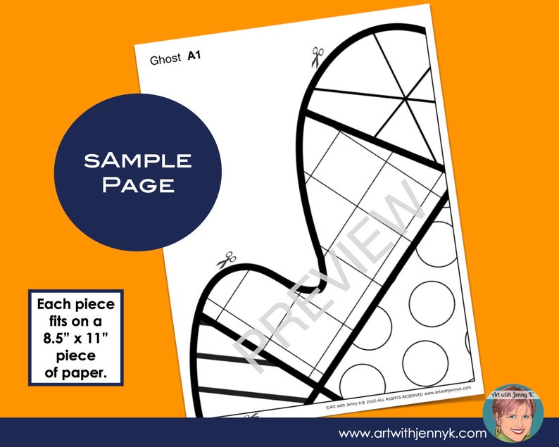 Halloween & Fall Coloring Table Posters | Large Format Printable Art ...