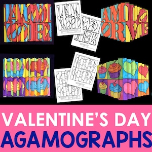 Agamograph Printables for Valentines Day Mothers Day Fathers Day Art ...