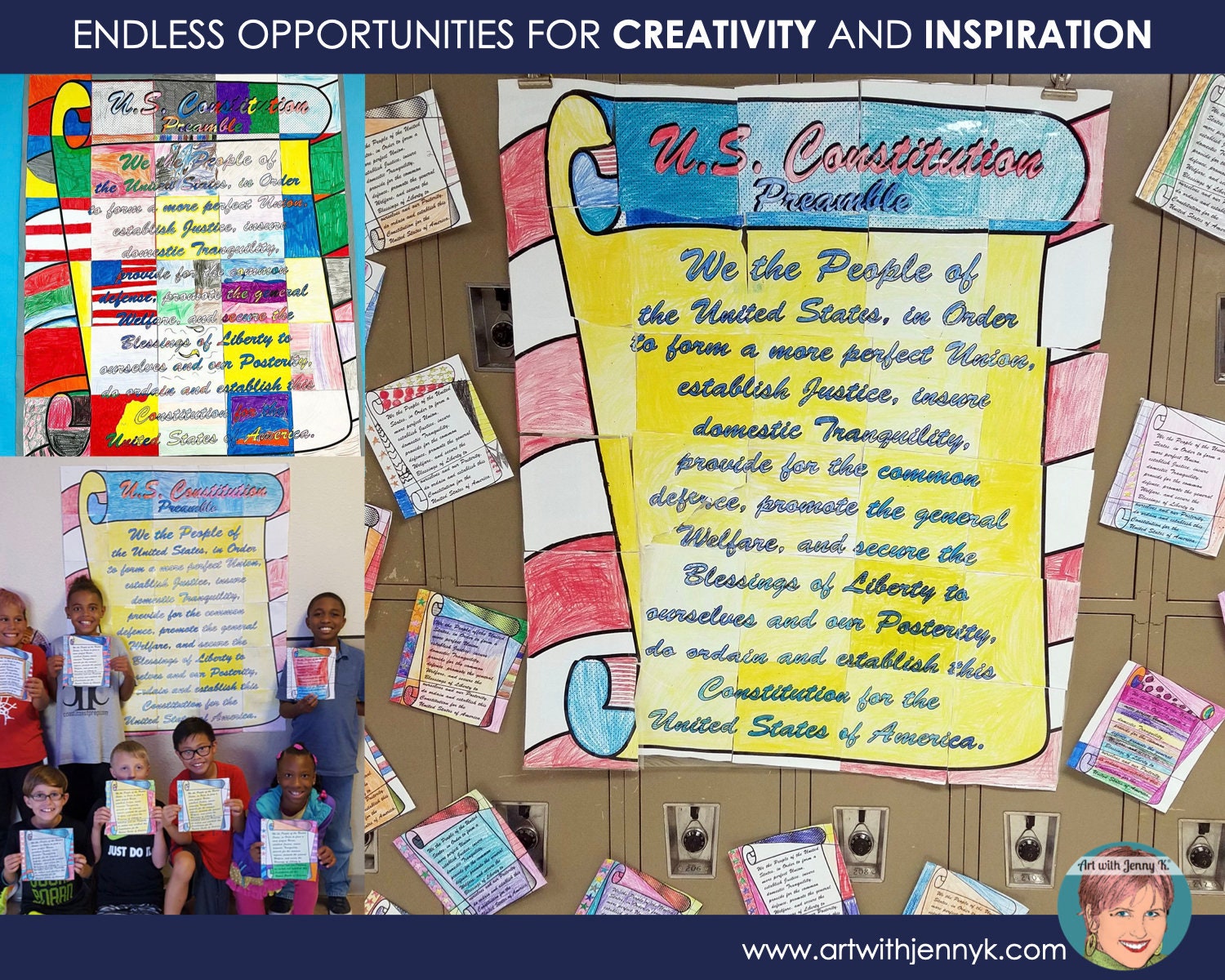 Printable U.S. Constitution Preamble Collaborative Poster | Great ...