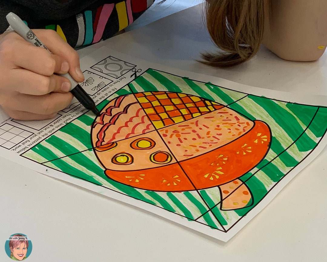 Printable "pop Art" Thanksgiving Coloring Pages and Writing Prompts| No ...