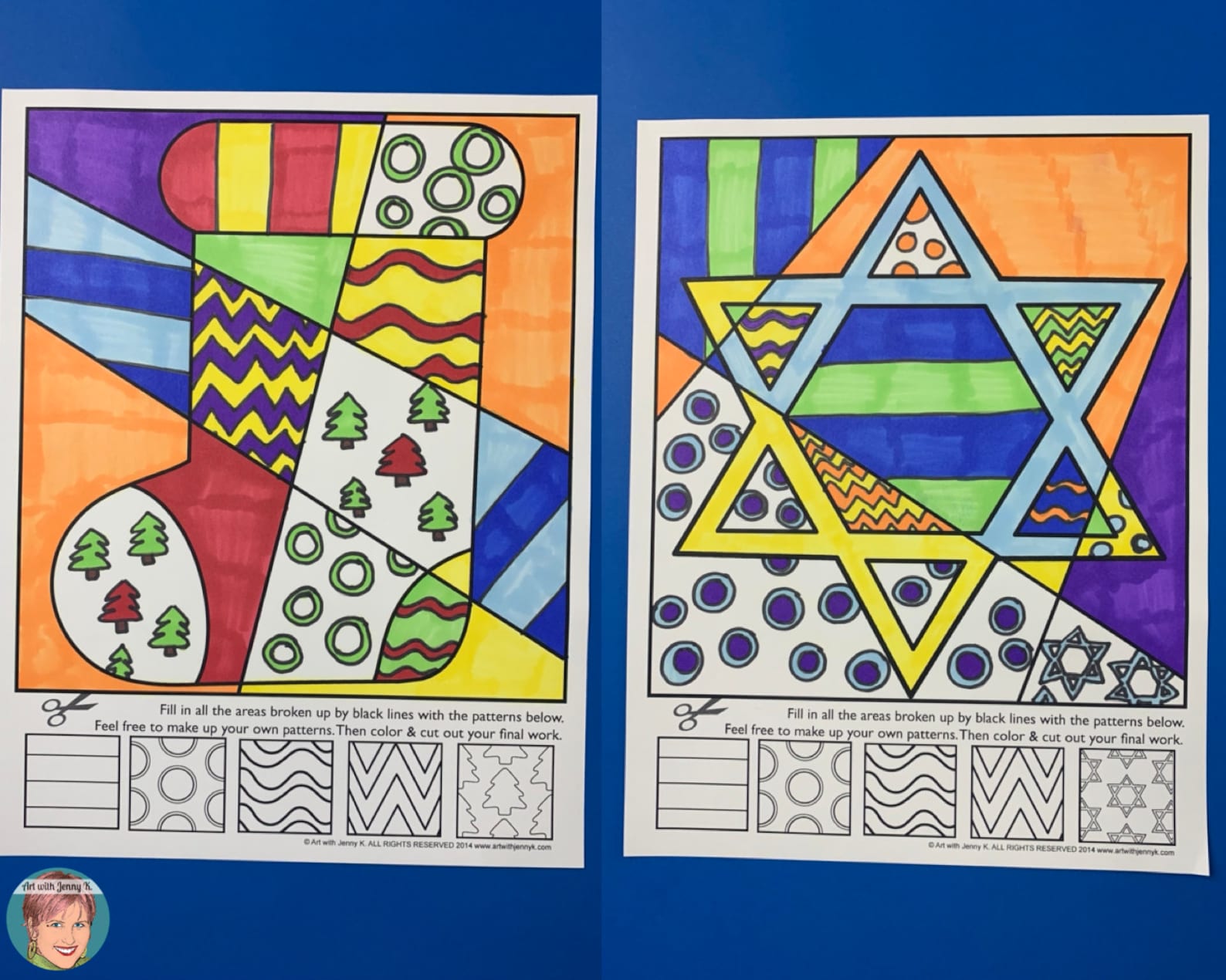 Holiday Timesaver!! NO PREP Printable "pop Art" Christmas and Hanukkah ...