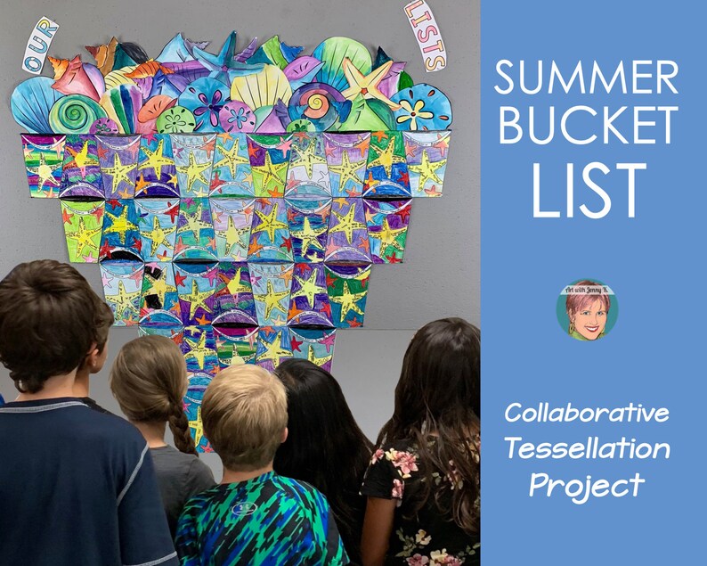 Printable Summer Bucket List Collaborative Tessellation Craft Project ...