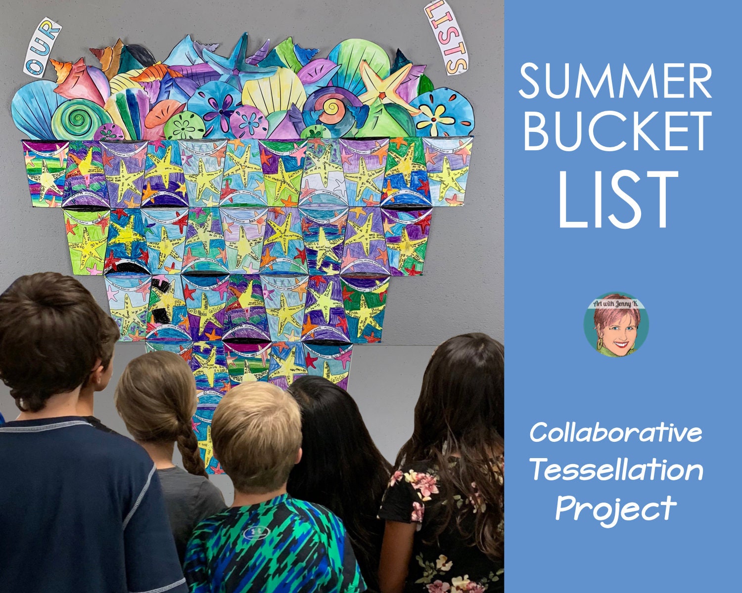 Printable Summer Bucket List Collaborative Tessellation Craft Project ...