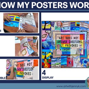 Printable Art-inspiration Collaboration Poster | "art Does Not Answer ...