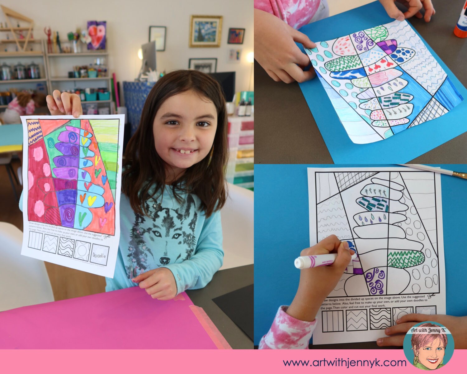 Printable Pop Art Calming Corner Coloring Pages + Writing | No Prep ...