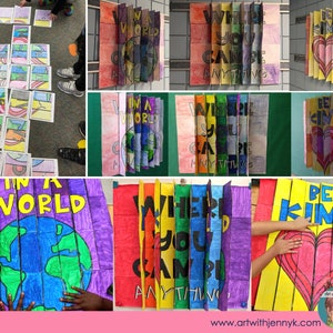 Printable Kindness Craft Activity for Kids | "be Kind" 3D Collaboration ...