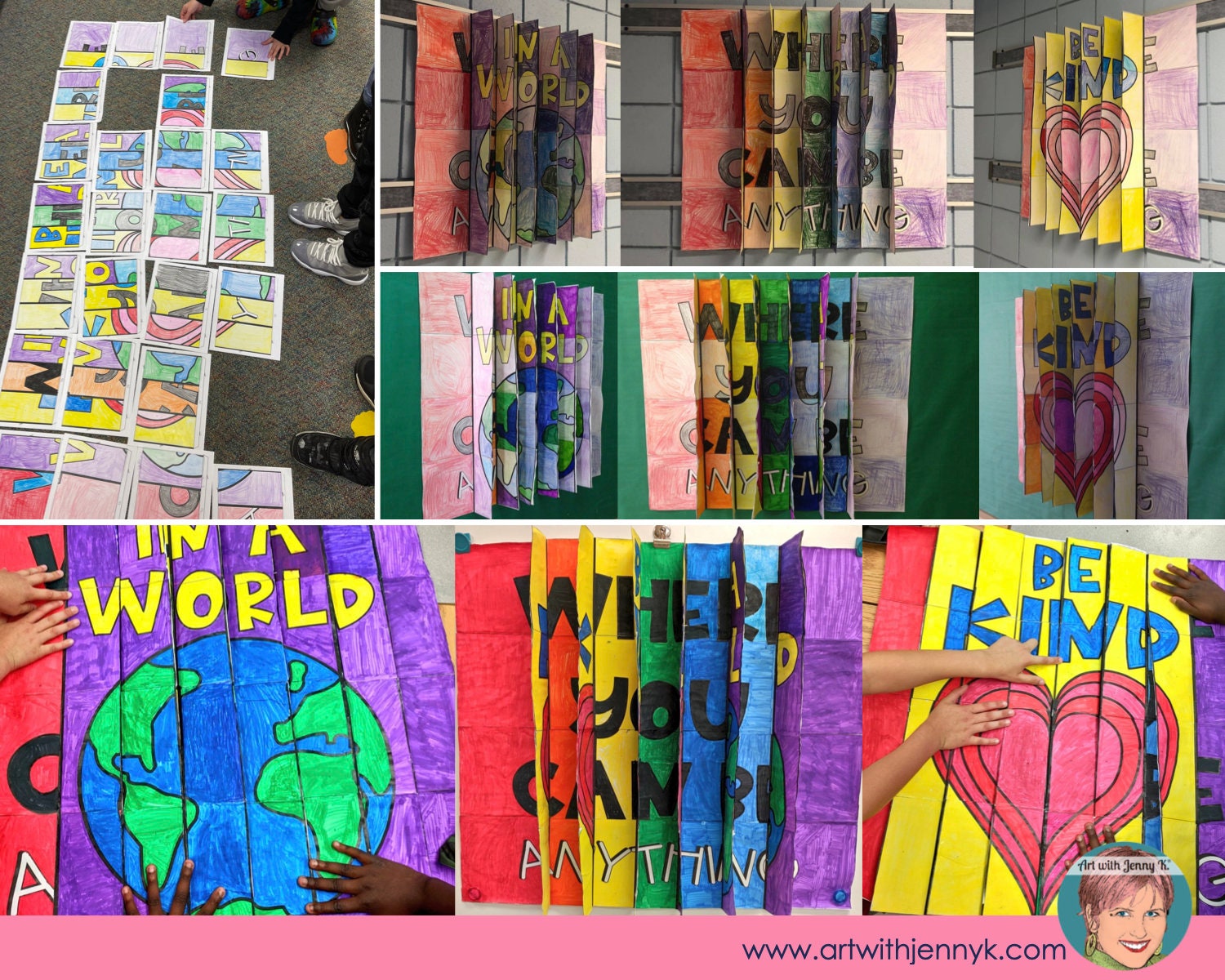 Printable Kindness Craft Activity for Kids | "be Kind" 3D Collaboration ...