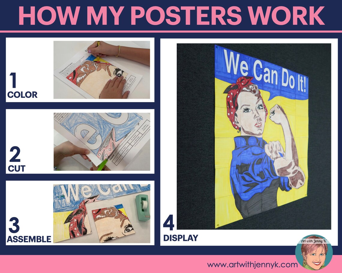 Printable Rosie the Riveter "we Can Do It" Collaborative Poster | Great ...
