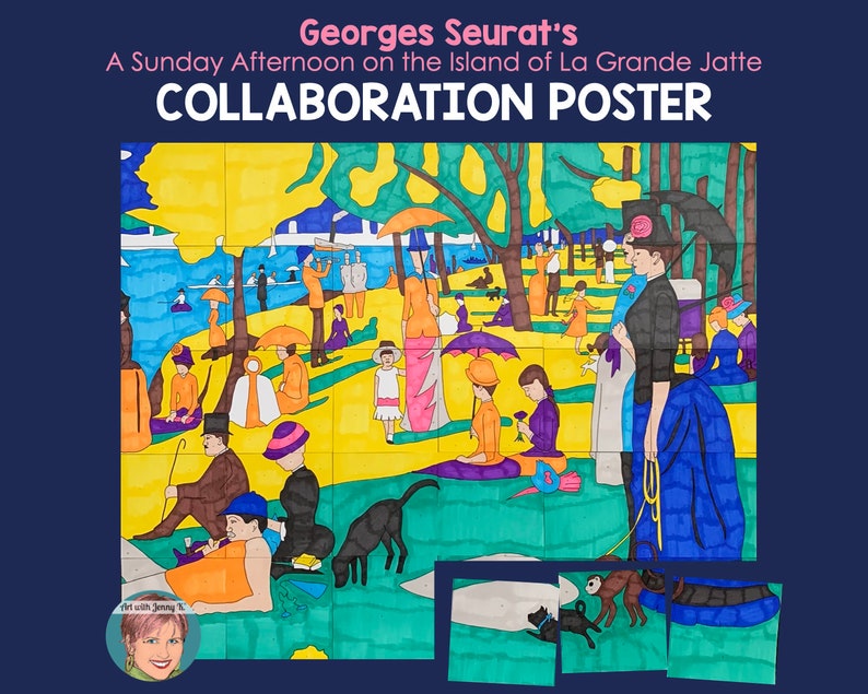 Printable "a Sunday Afternoon on the Island of La Grande Jatte" by ...