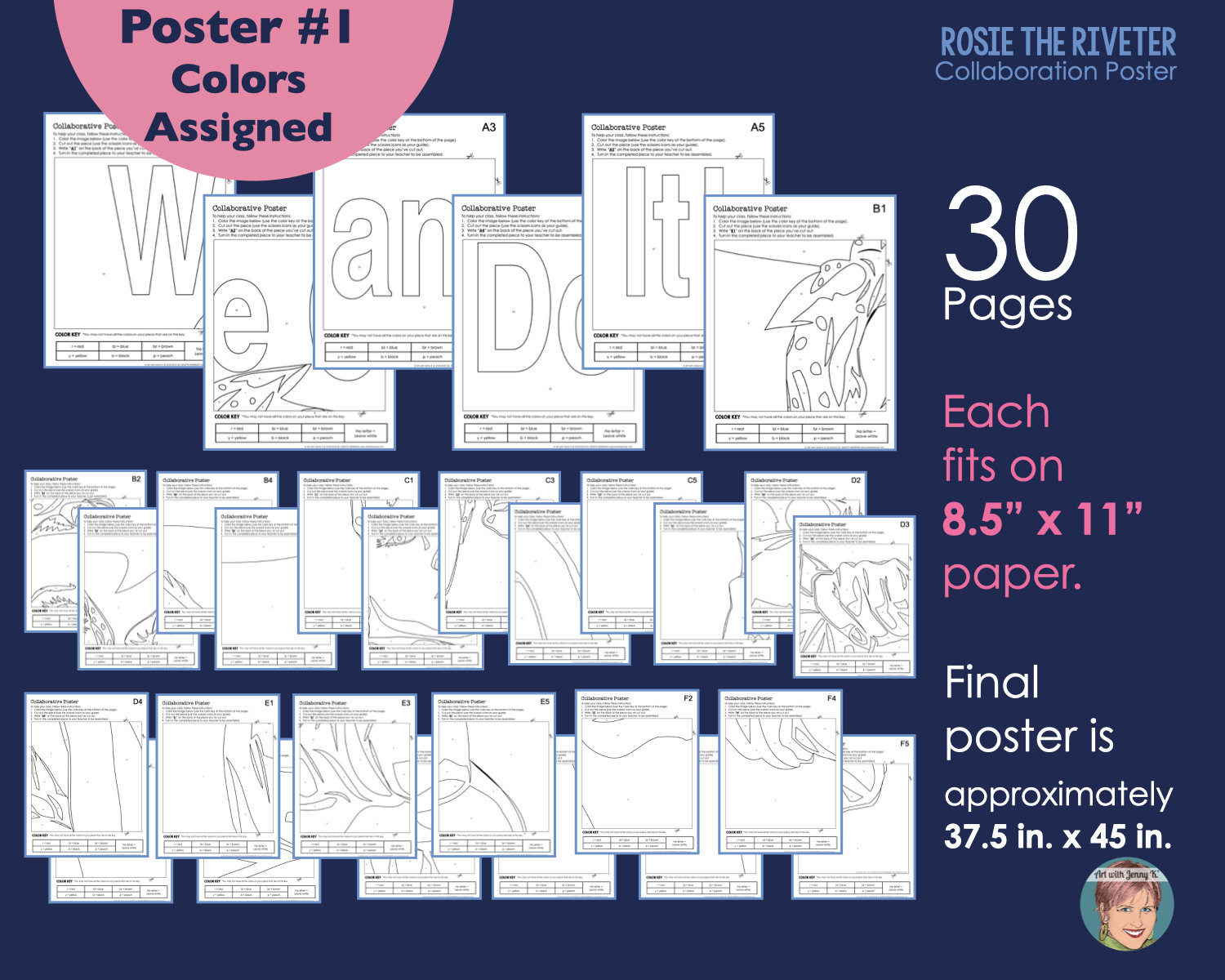 Printable Rosie the Riveter "we Can Do It" Collaborative Poster | Great ...