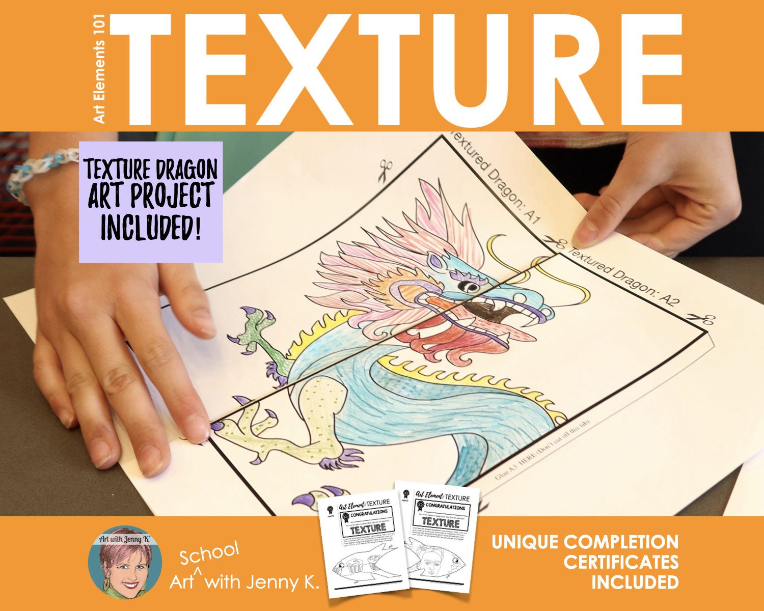 Art Elements 101 Unit 5: TEXTURE | Printable Art Lessons for Kids | Art ...
