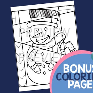 Printable Pop Art Snowman Collaborative Door Poster | Great Winter Art ...