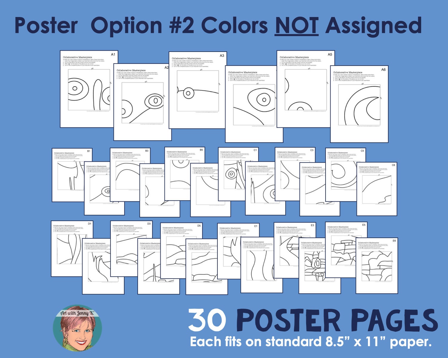 Printable Starry Night by Vincent Van Gogh Classroom Collaboration ...