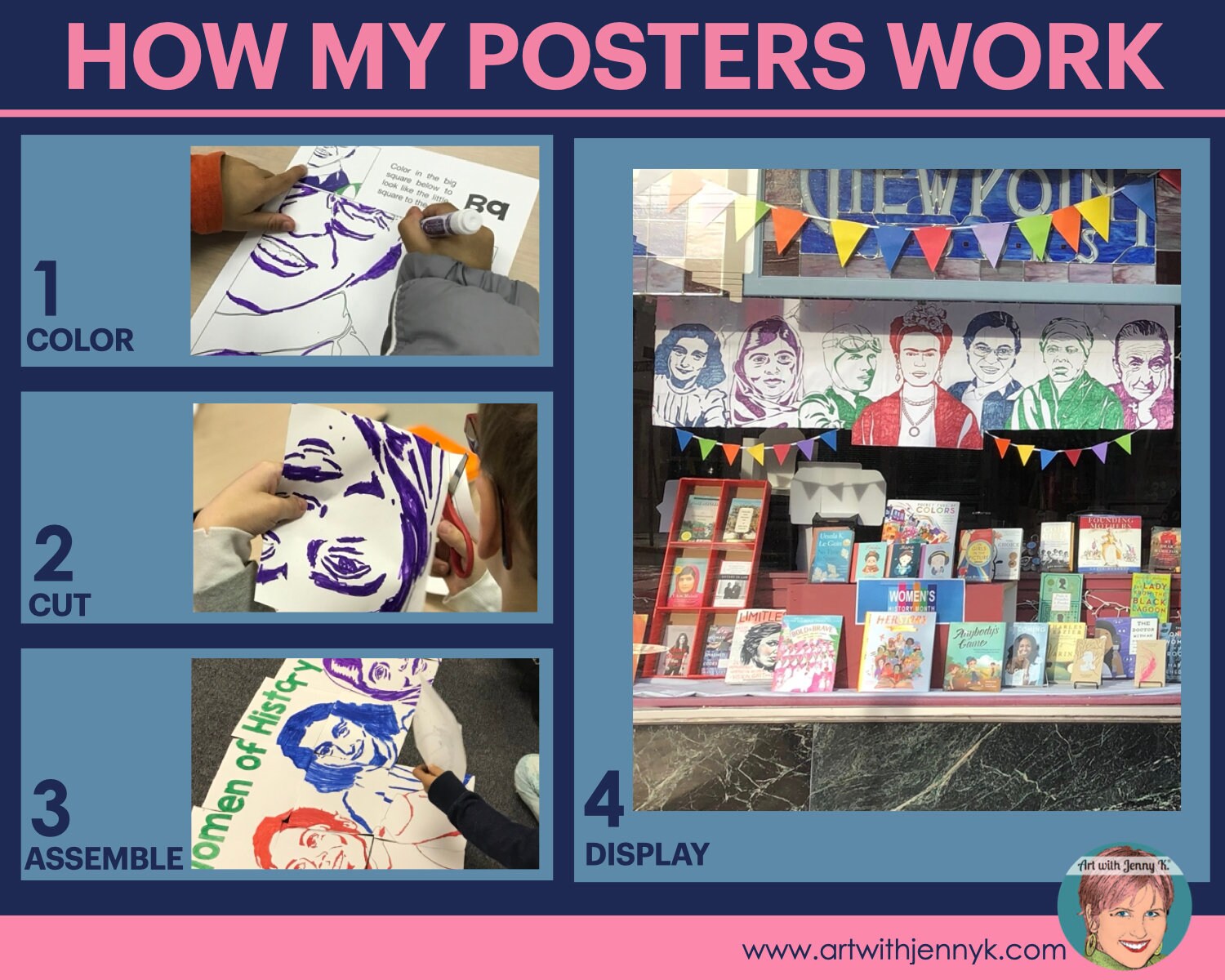 Famous Faces Collaborative Women's History Poster Printable ...