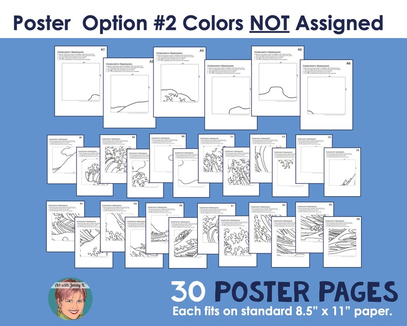 Printable "the Great Wave off Kanagawa" by Hokusai Collaborative Poster ...