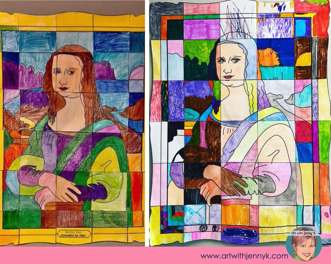 Printable "mona Lisa" by Leonardo Da Vinci Collaboration Poster | Easy ...