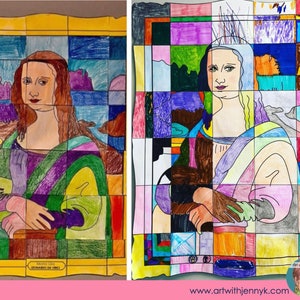 Printable "mona Lisa" by Leonardo Da Vinci Collaboration Poster | Easy ...