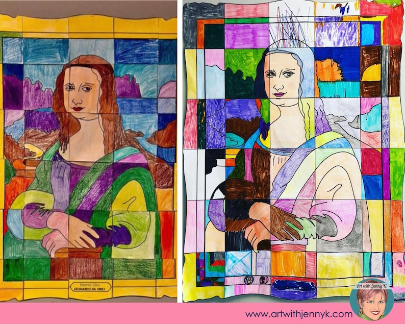 Printable "mona Lisa" by Leonardo Da Vinci Collaboration Poster | Easy ...