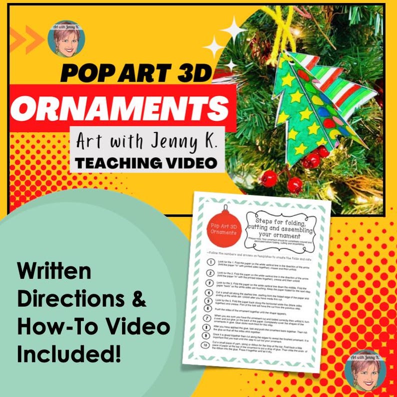 Pop Art 3D Christmas Ornaments Printable | A Long-time Favorite ...
