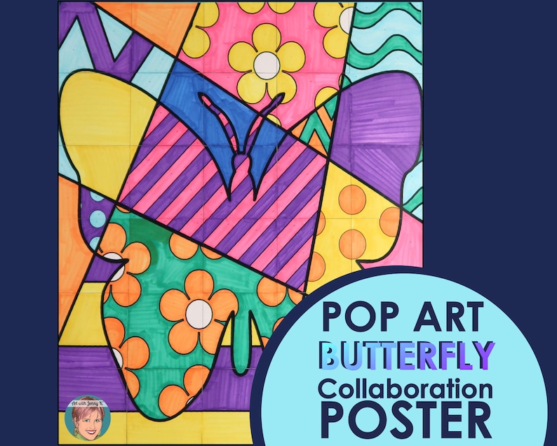Printable Collaboration Butterfly Poster | Fun Art Activity to ...