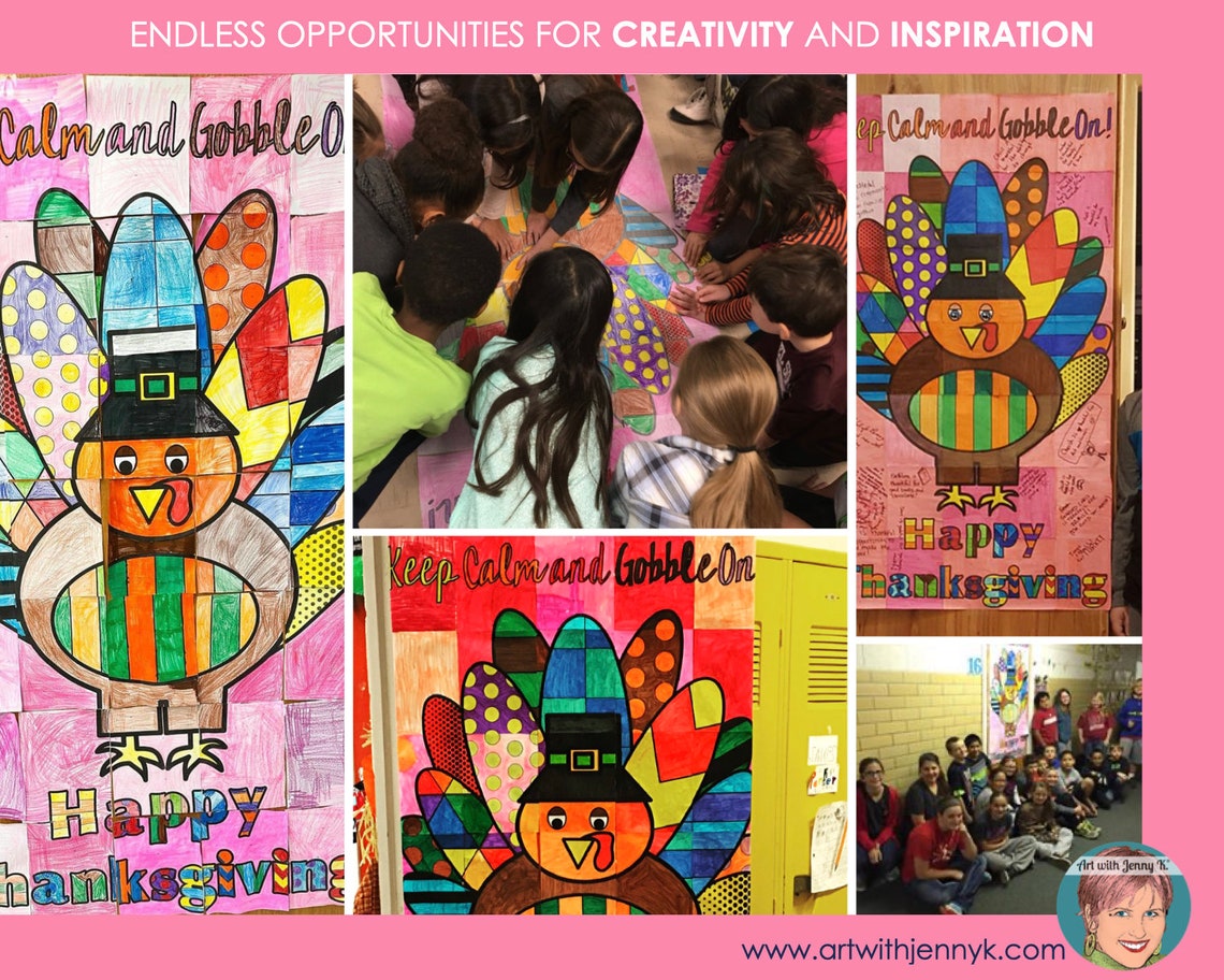 Printable "pop Art" Turkey Collaborative Door Poster | Great ...