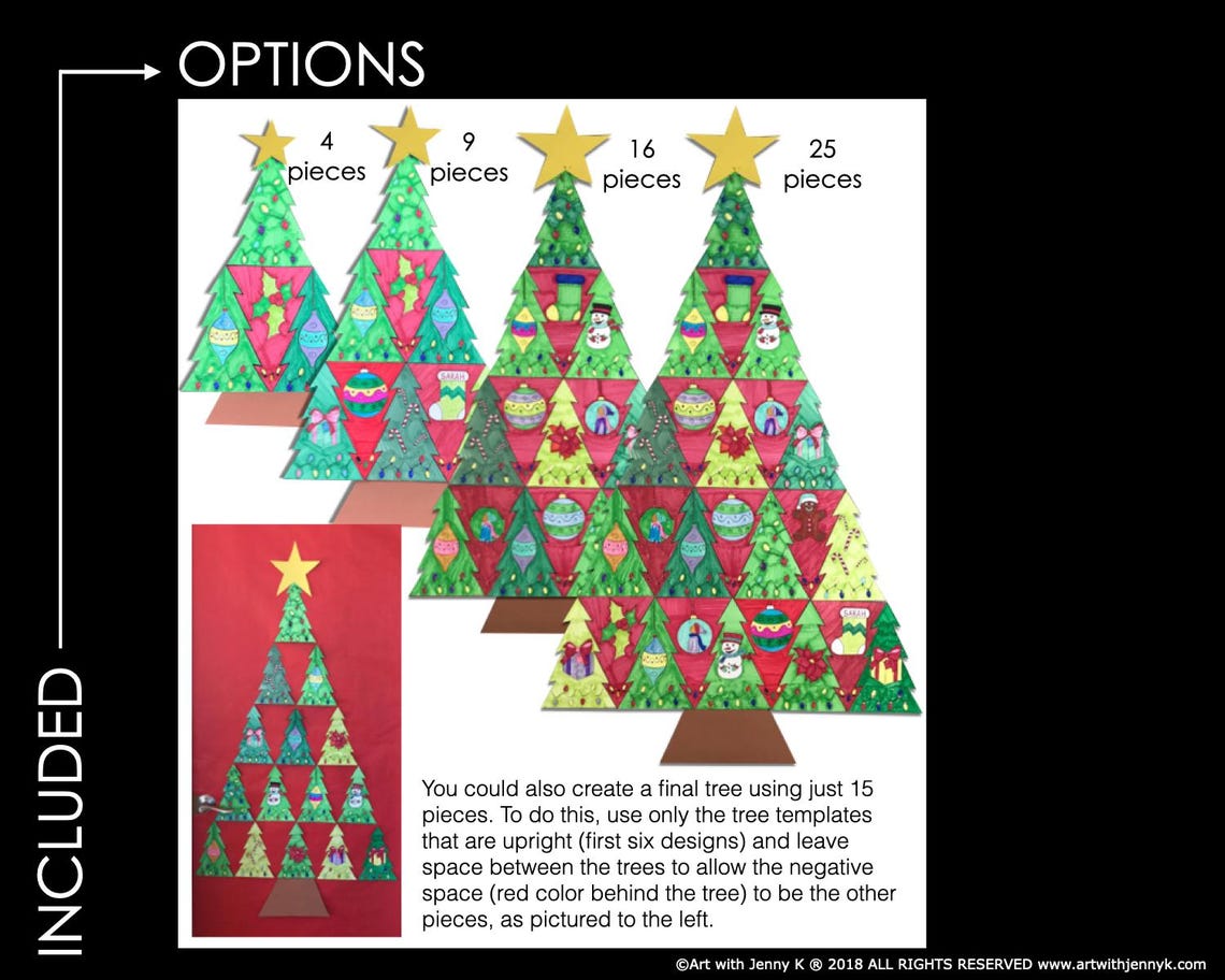 Printable Tessellation Christmas Tree - A Favorite Classroom Arts ...