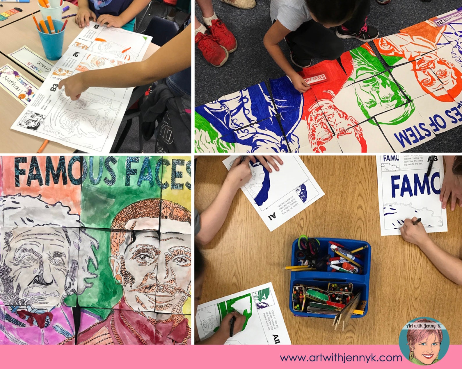 Printable Famous Faces of STEAM Collaborative Poster | Inspirational ...