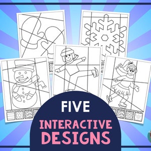 Printable "pop Art" Winter Coloring Pages + Writing | No Prep Print and ...