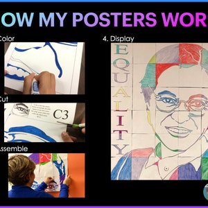 Printable Rosa Parks Collaboration Coloring Poster | A Unique and ...