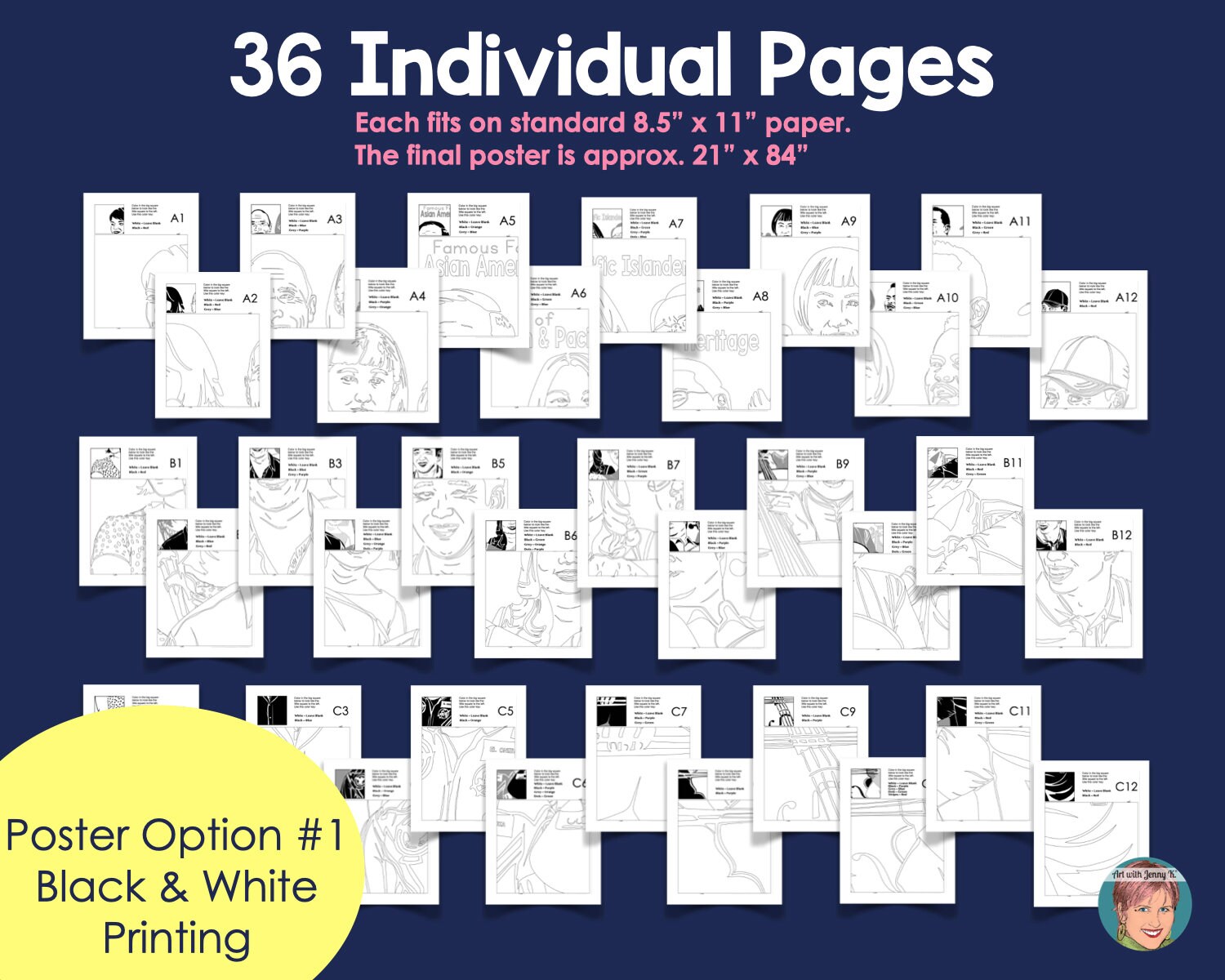 Printable Famous Faces of Asian American and Pacific Islander History ...