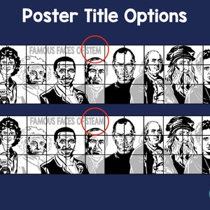 Printable Famous Faces of STEAM Collaborative Poster | Inspirational ...