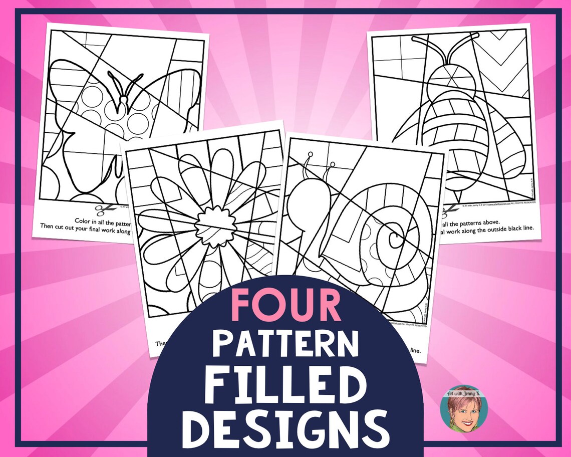 Printable Pop Art Spring Coloring Pages + Writing | No Prep Print and ...