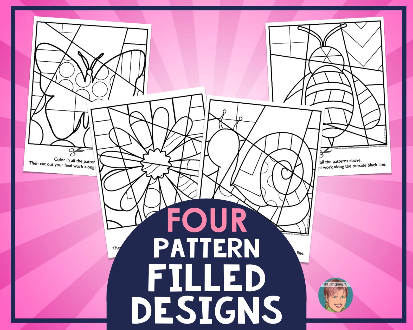 Printable Pop Art Spring Coloring Pages + Writing | No Prep Print and ...