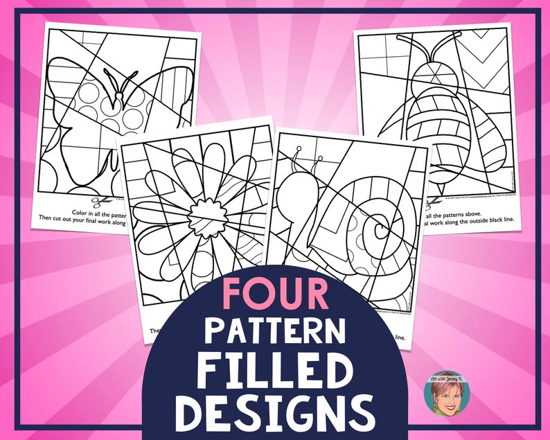 Printable Pop Art Spring Coloring Pages + Writing | No Prep Print and ...