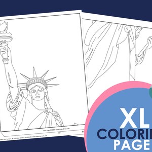 Printable Pop Art Statue of Liberty Collaborative Poster | Fun Art ...