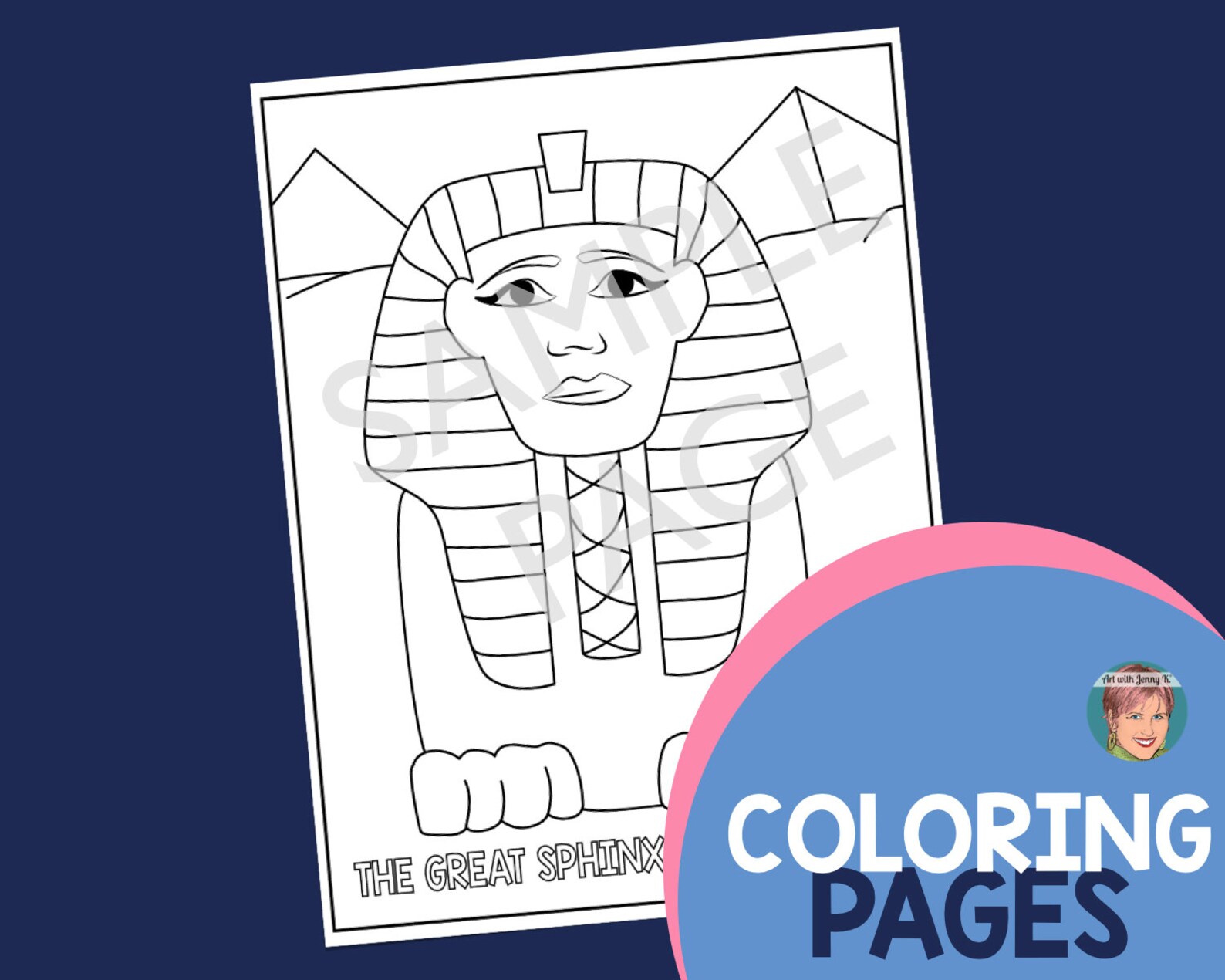 Printable the Great Sphinx of Giza, Egypt Collaborative Poster | Fun ...