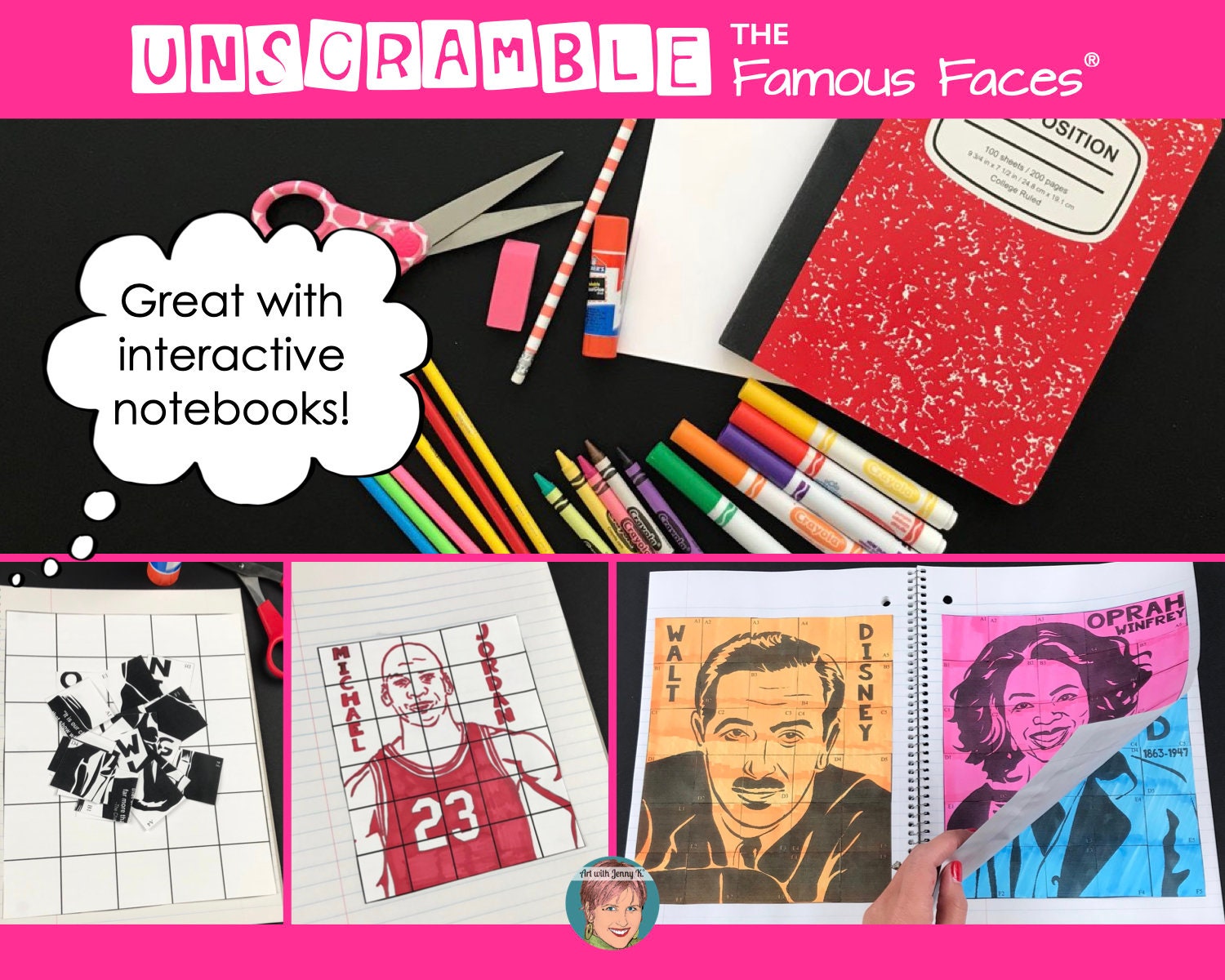 Unscramble the Famous Failures Printable Fun Growth Mindset Art ...