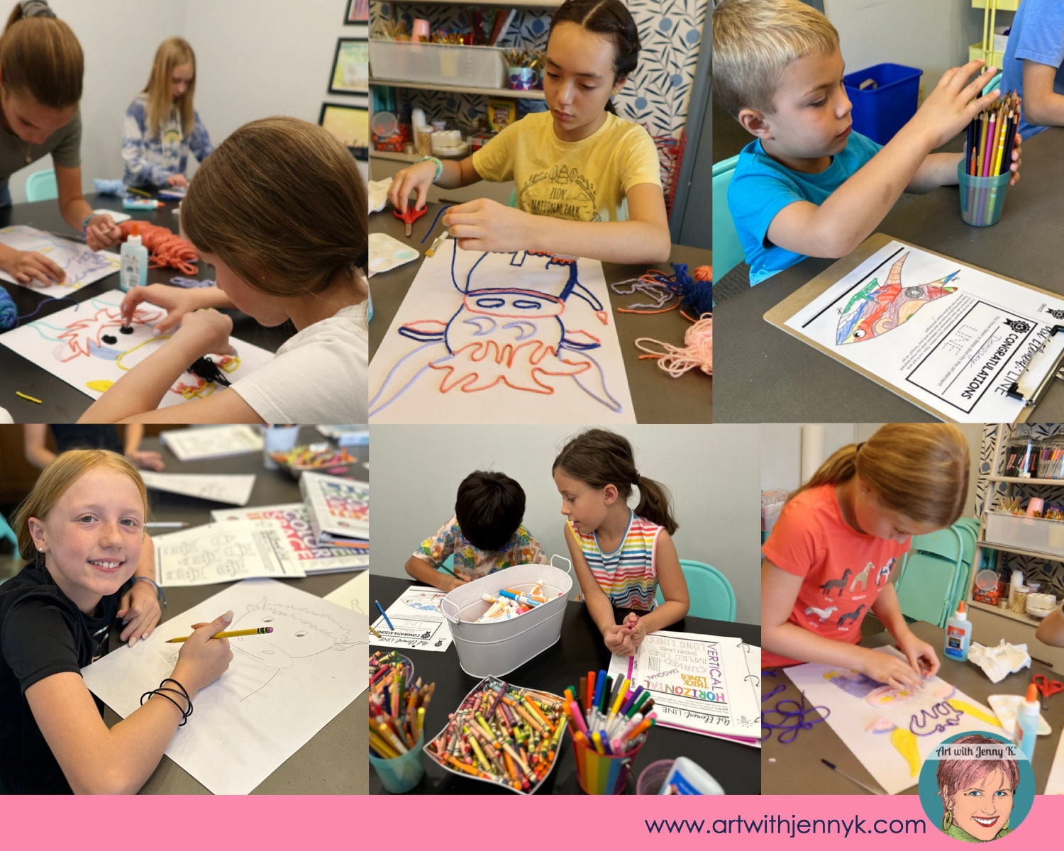 Art Elements 101 Unit 1: LINE | Printable Art Lessons for Kids | Art ...