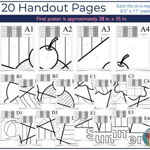 Printable Addition Review Collaborative Poster | Art Integration ...