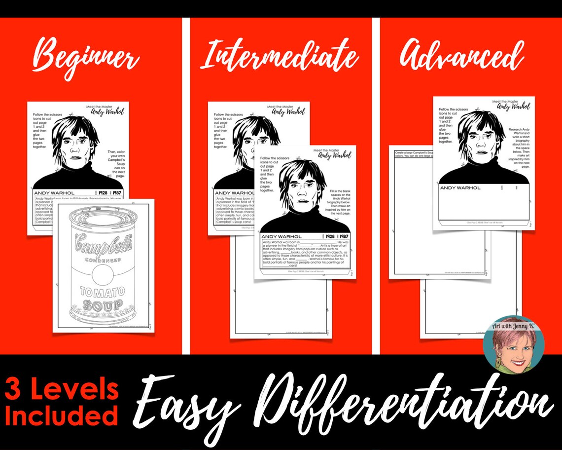 Meet the Master Artist: Andy Warhol | Fun Art History Activity Lesson ...
