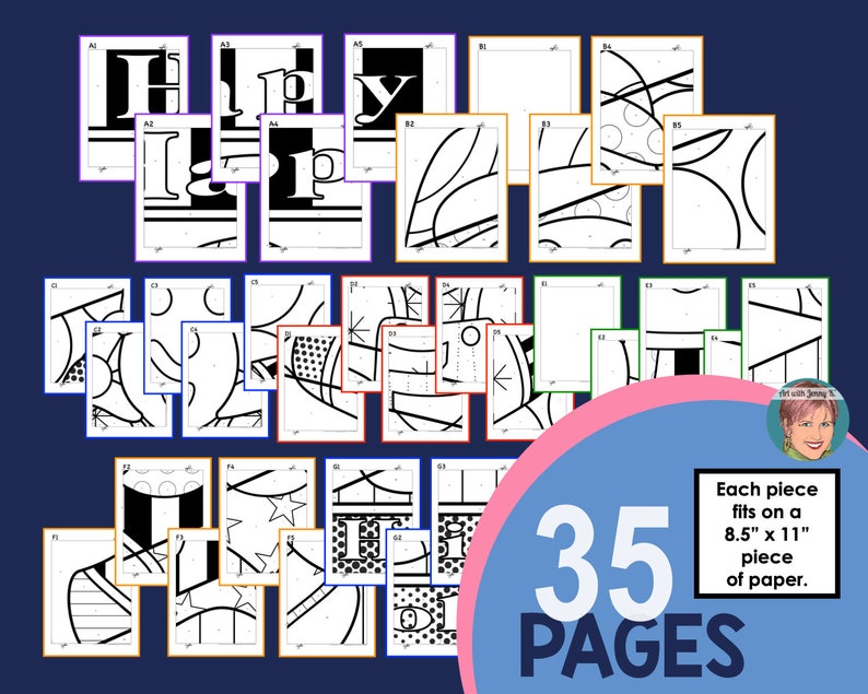 Printable DIY "pop Art" Gingerbread Man Door Decor | Great Christmas ...