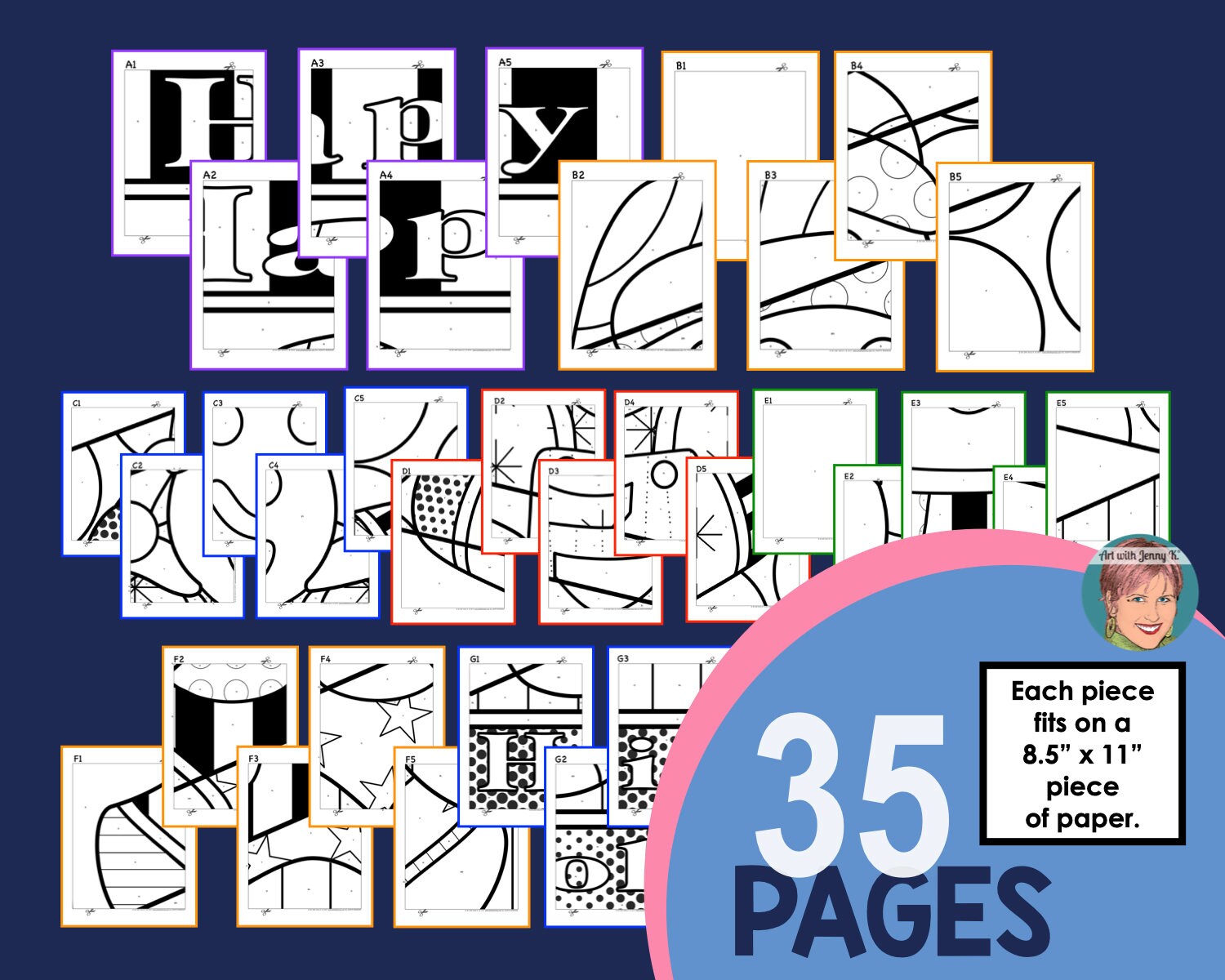 Printable DIY "pop Art" Gingerbread Man Door Decor | Great Christmas ...