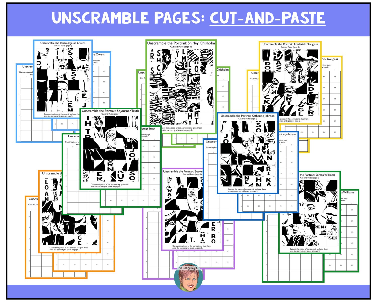 Printable Black History Month Activity for Kids | Unscramble the Famous ...