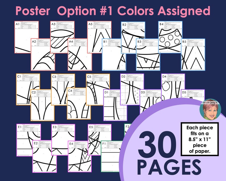 Printable Easter Egg Collaborative Coloring Poster | Fun Easter Arts ...
